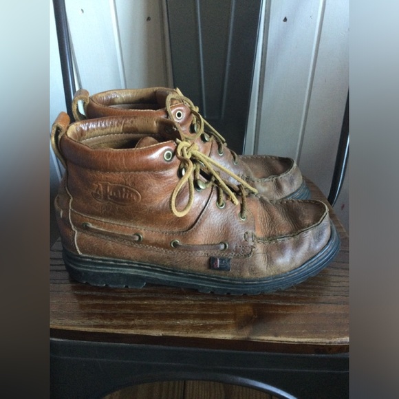 Justin Boots | Shoes | Justin Mens Brown Leather Chukka Boots Size 9 ...